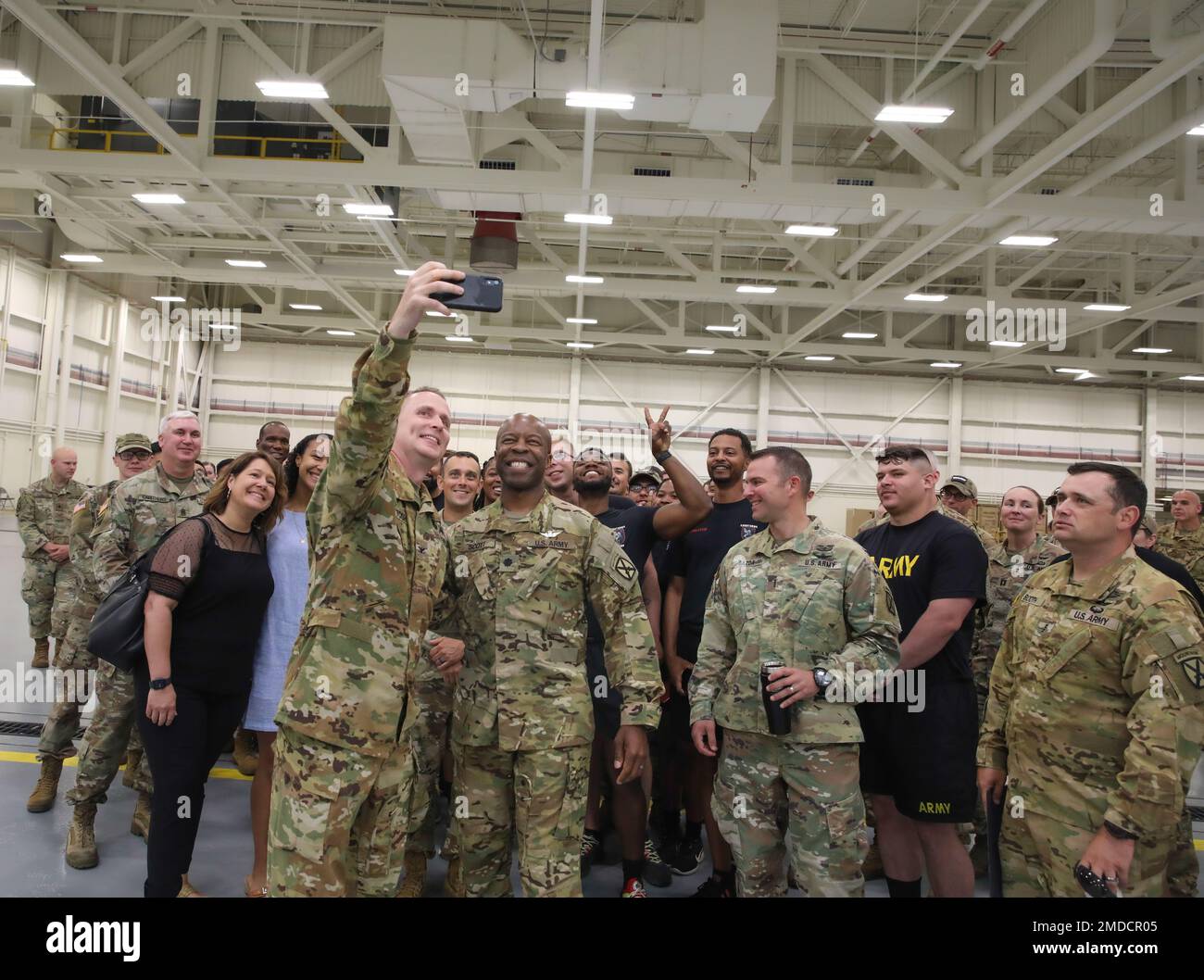 U.S. Army Lt. Col. Ryan Scott, 2-10 AHB Commander, conducts his last ...