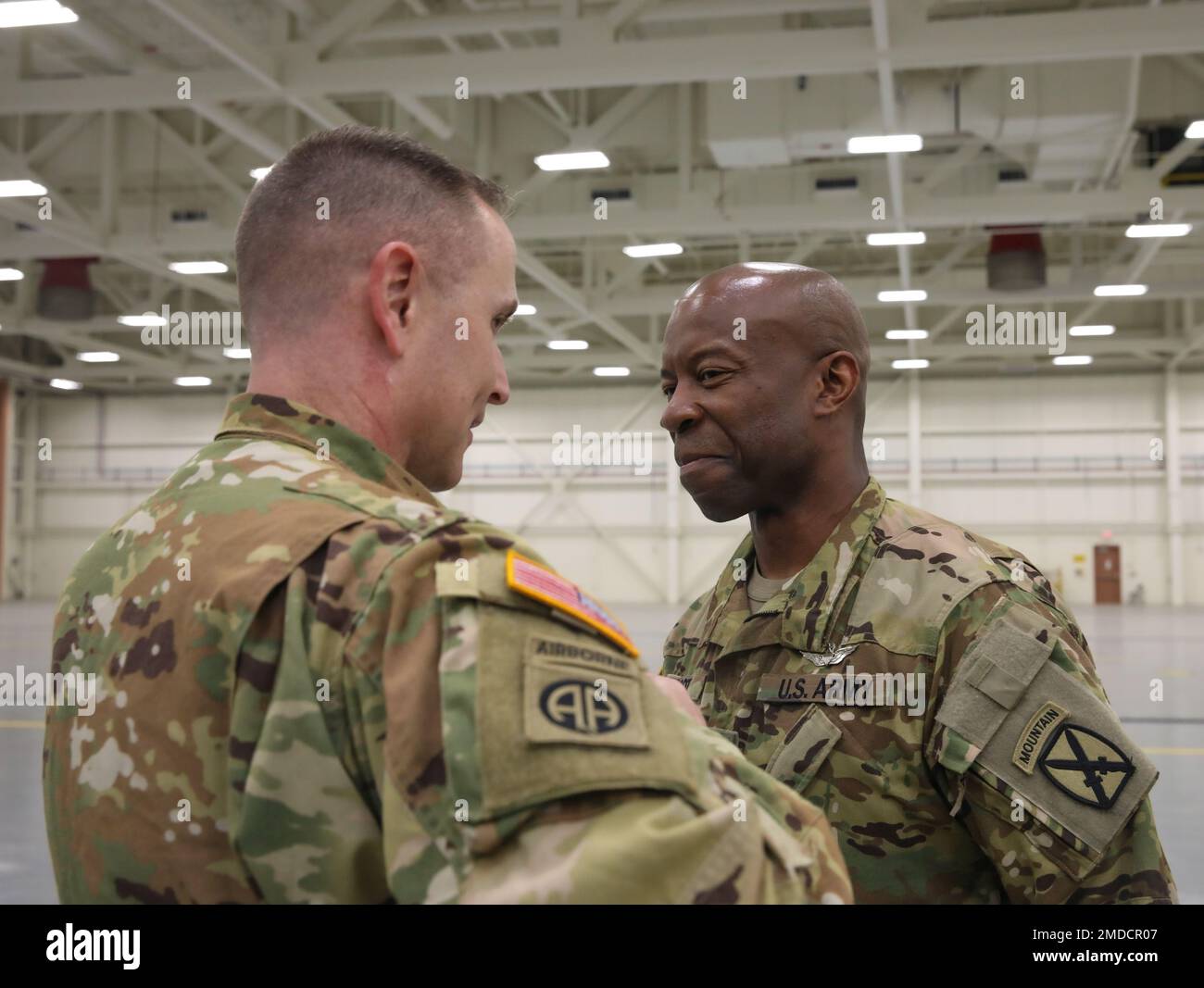 U.S. Army Lt. Col. Ryan Scott, 2-10 AHB Commander, conducts his last ...