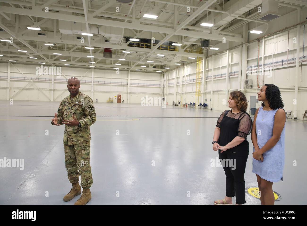 U.S. Army Lt. Col. Ryan Scott, 2-10 AHB Commander, conducts his last ...
