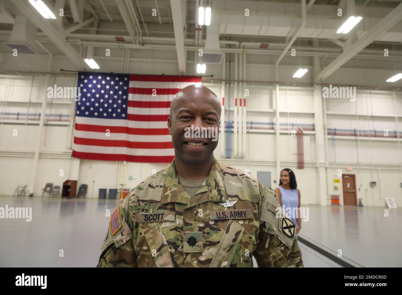 U.S. Army Lt. Col. Ryan Scott, 2-10 AHB Commander, conducts his last ...