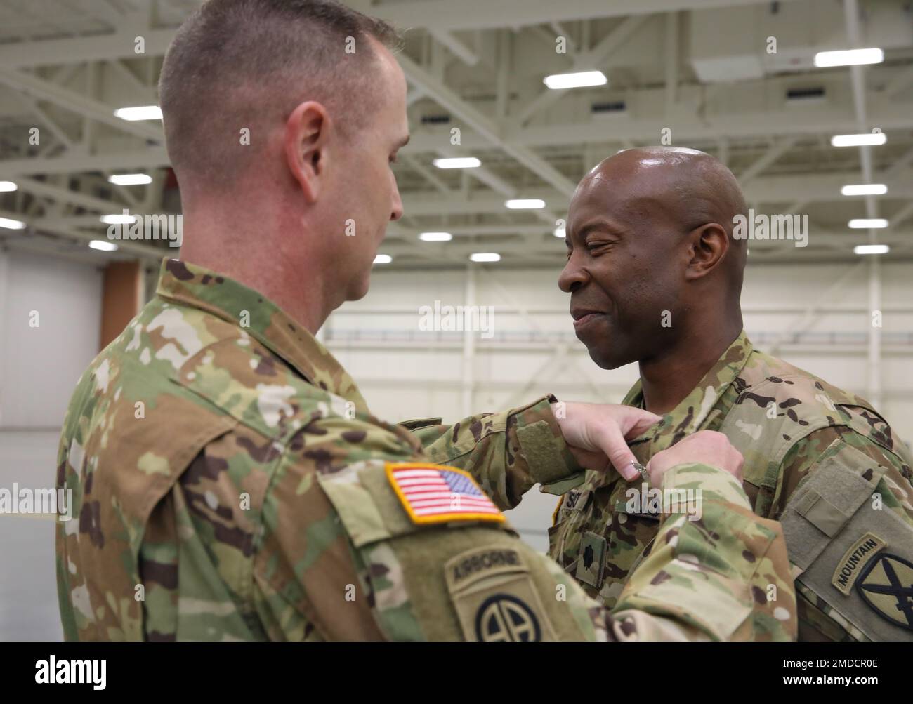 U.S. Army Lt. Col. Ryan Scott, 2-10 AHB Commander, conducts his last ...