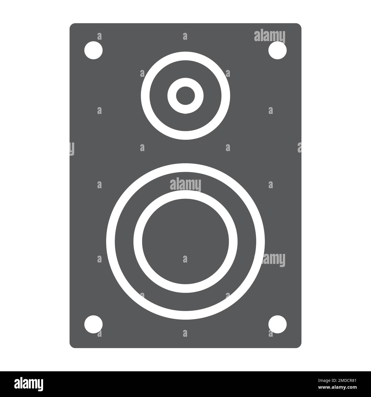 Sound speaker glyph icon, electronic and digital, loudspeaker sign ...