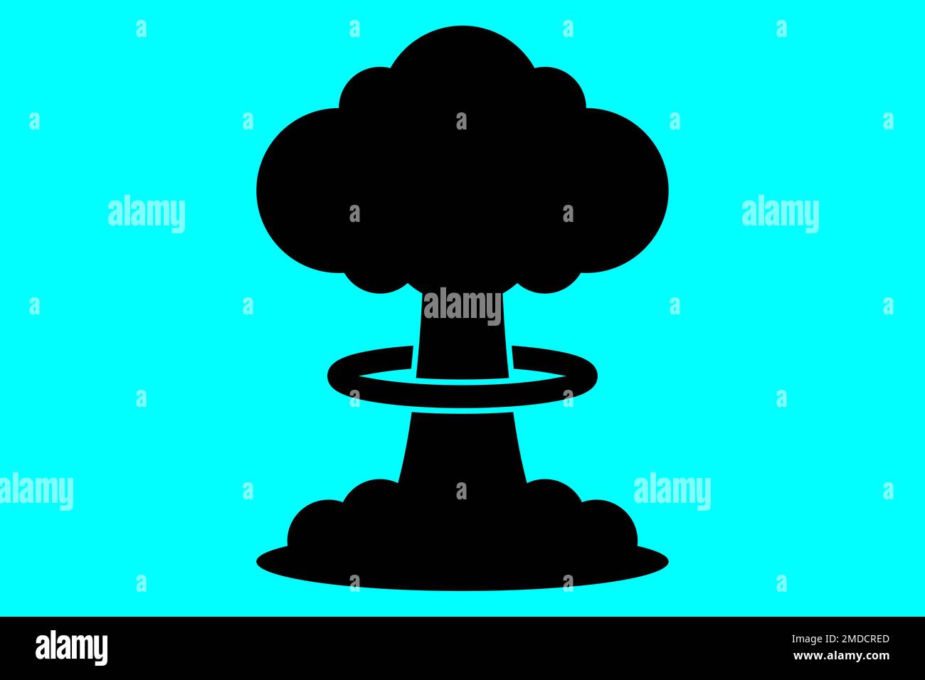 Nuclear Explosion Icon Vector Illustration Stock Vector Image & Art - Alamy