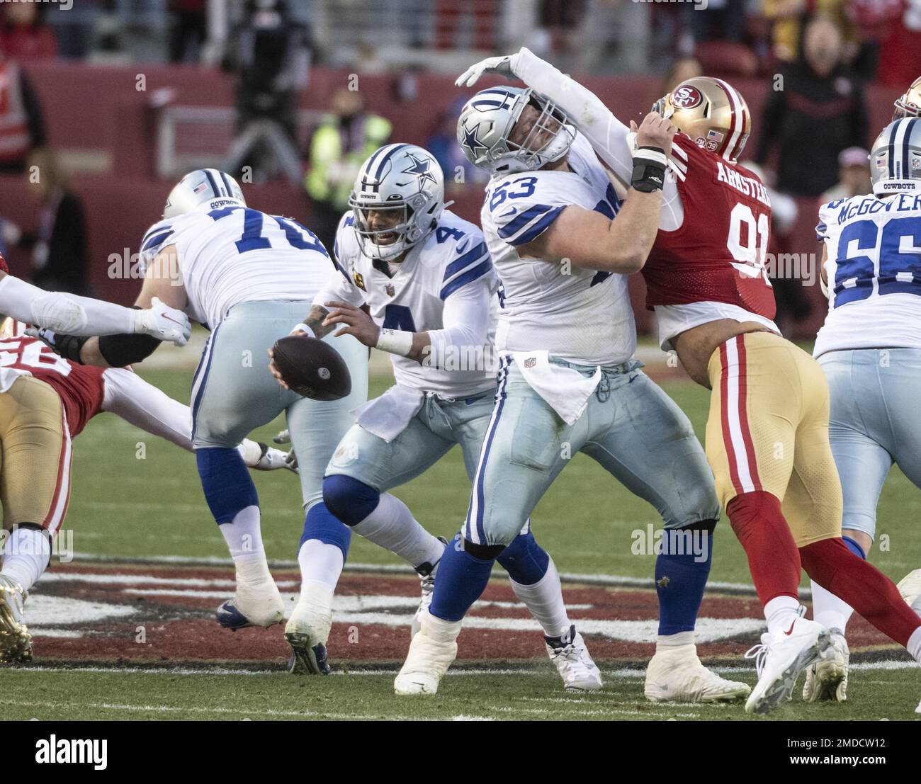 Santa Clara, United States. 22nd Jan, 2023. Dallas Cowboys quarterback ...