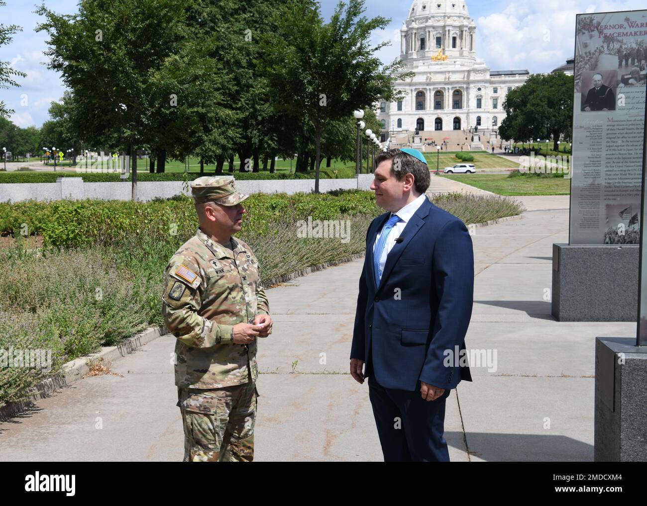 The Minnesota National Guard conducted a swearing-in ceremony on the ...