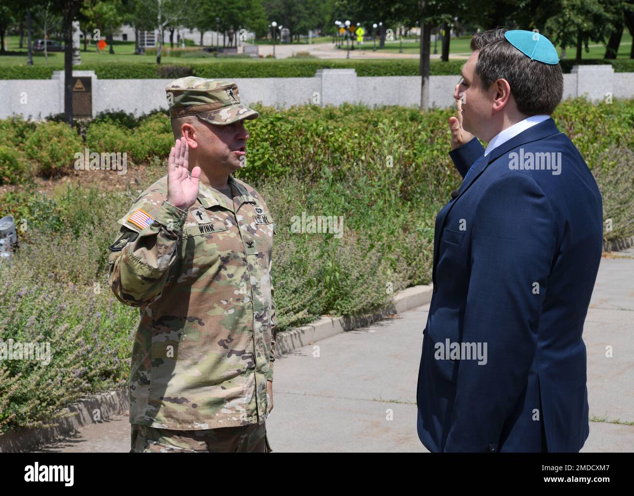 The Minnesota National Guard conducted a swearing-in ceremony on the ...