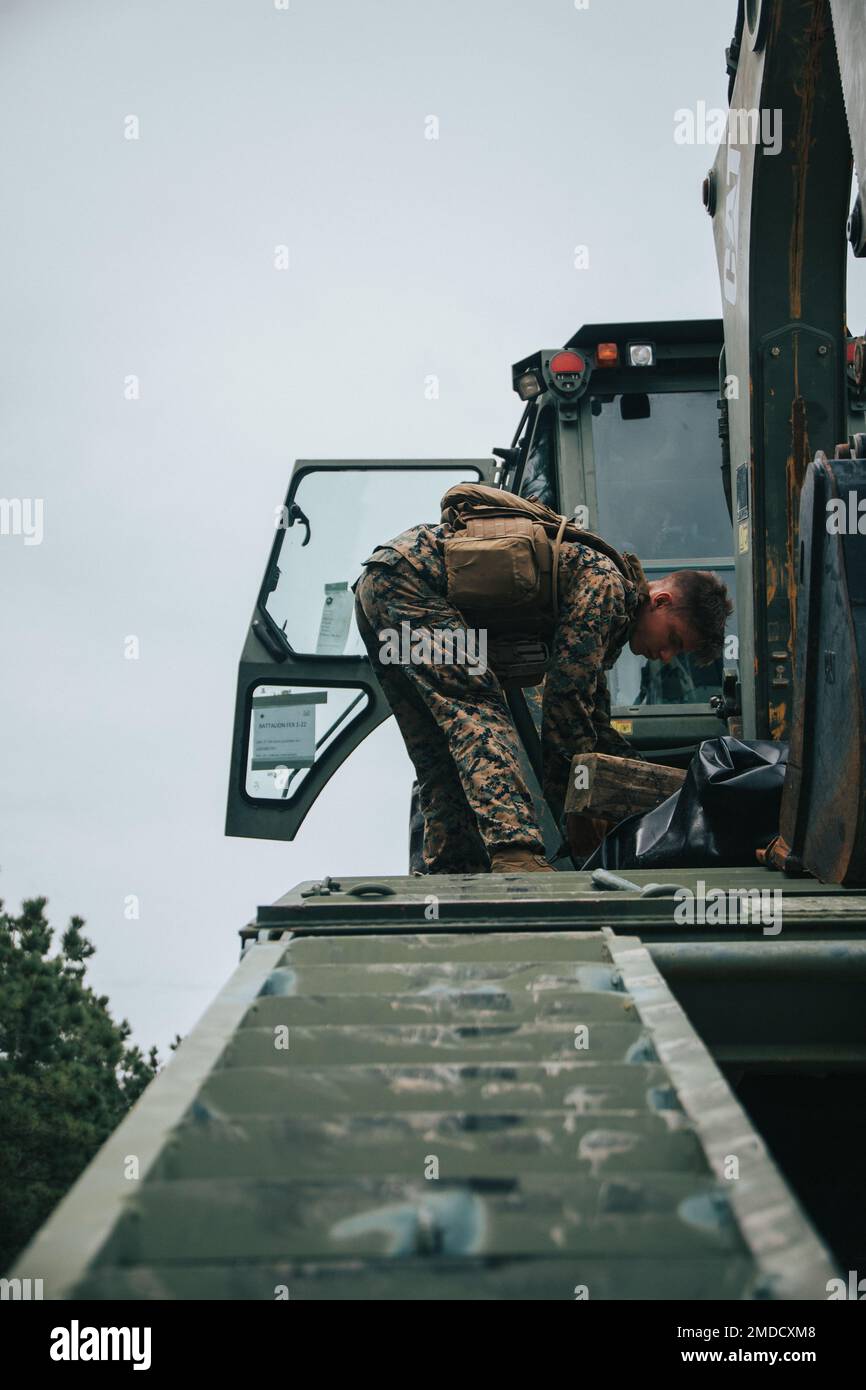 U.S. Marine Corps Pfc. Tyler Jacques, a motor vehicle operator with ...