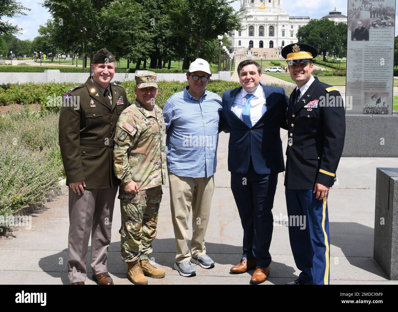 The Minnesota National Guard conducted a swearing-in ceremony on the ...