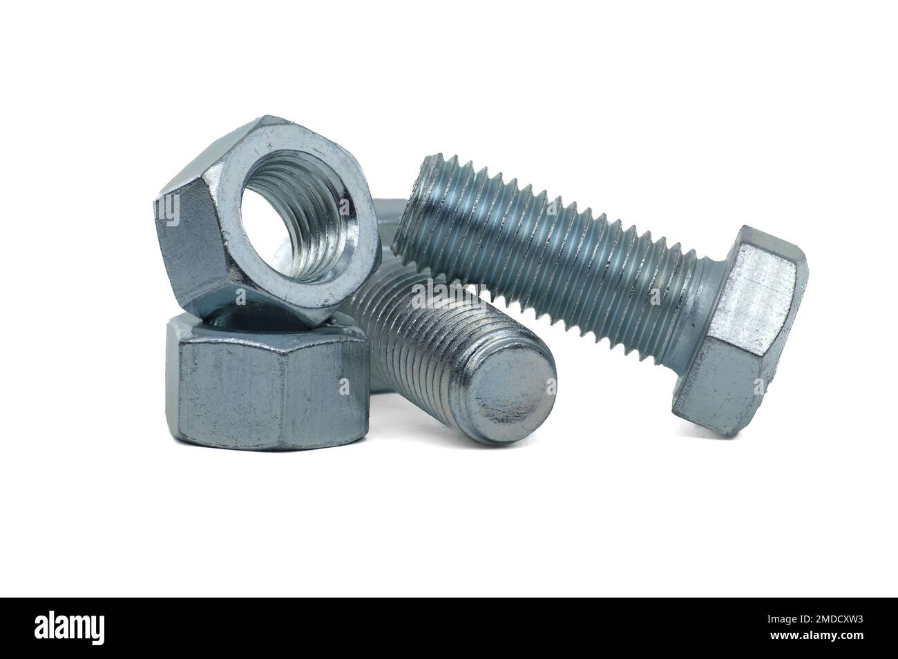 Full thread hexagon bolts and internal screws coated with a protective ...