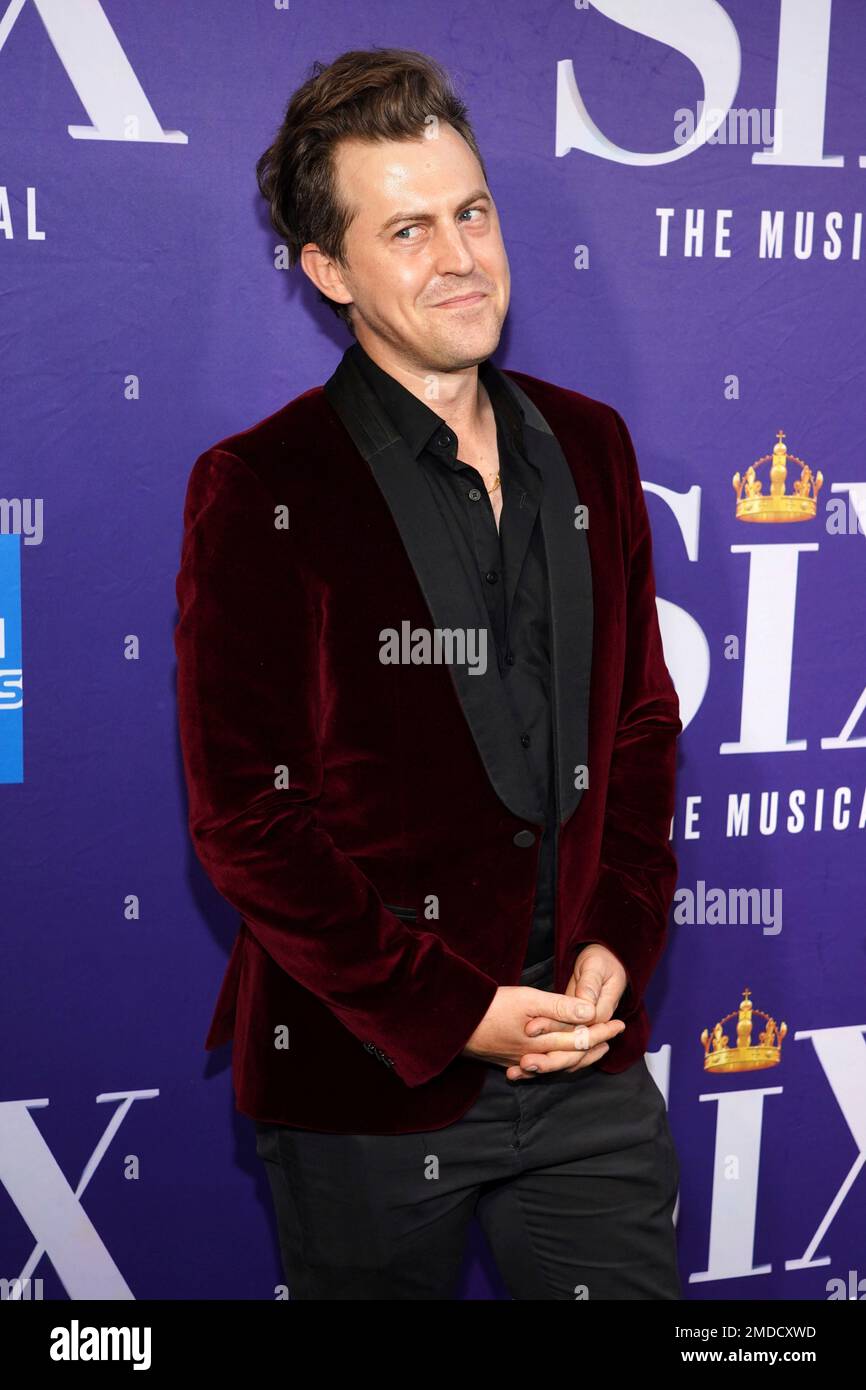 Alex Moffat attends the Broadway opening night of "Six" at the Brooks ...