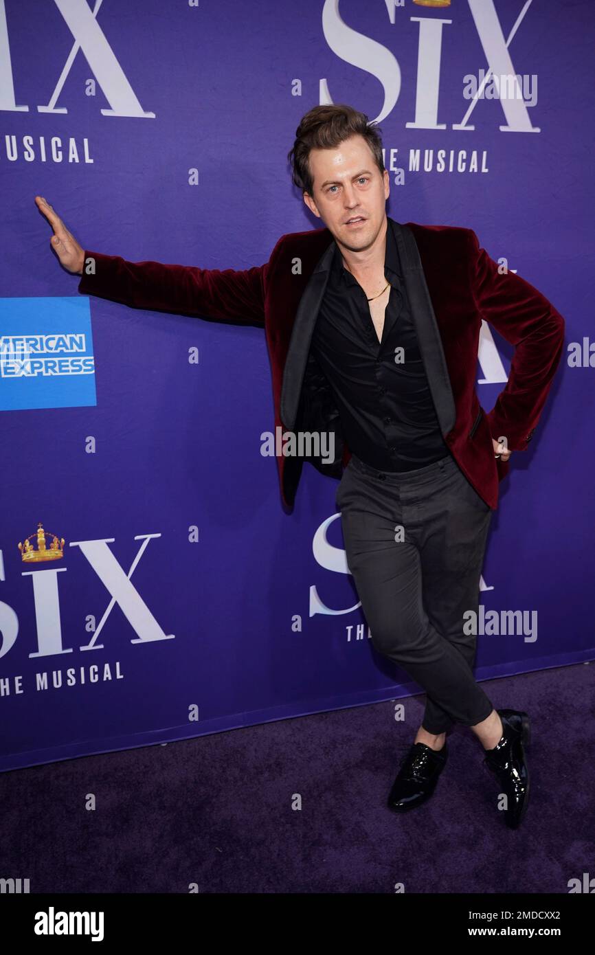 Alex Moffat attends the Broadway opening night of "Six" at the Brooks ...