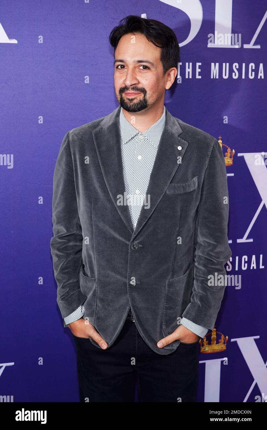 Lin-Manuel Miranda attends the Broadway opening night of "Six" at the ...