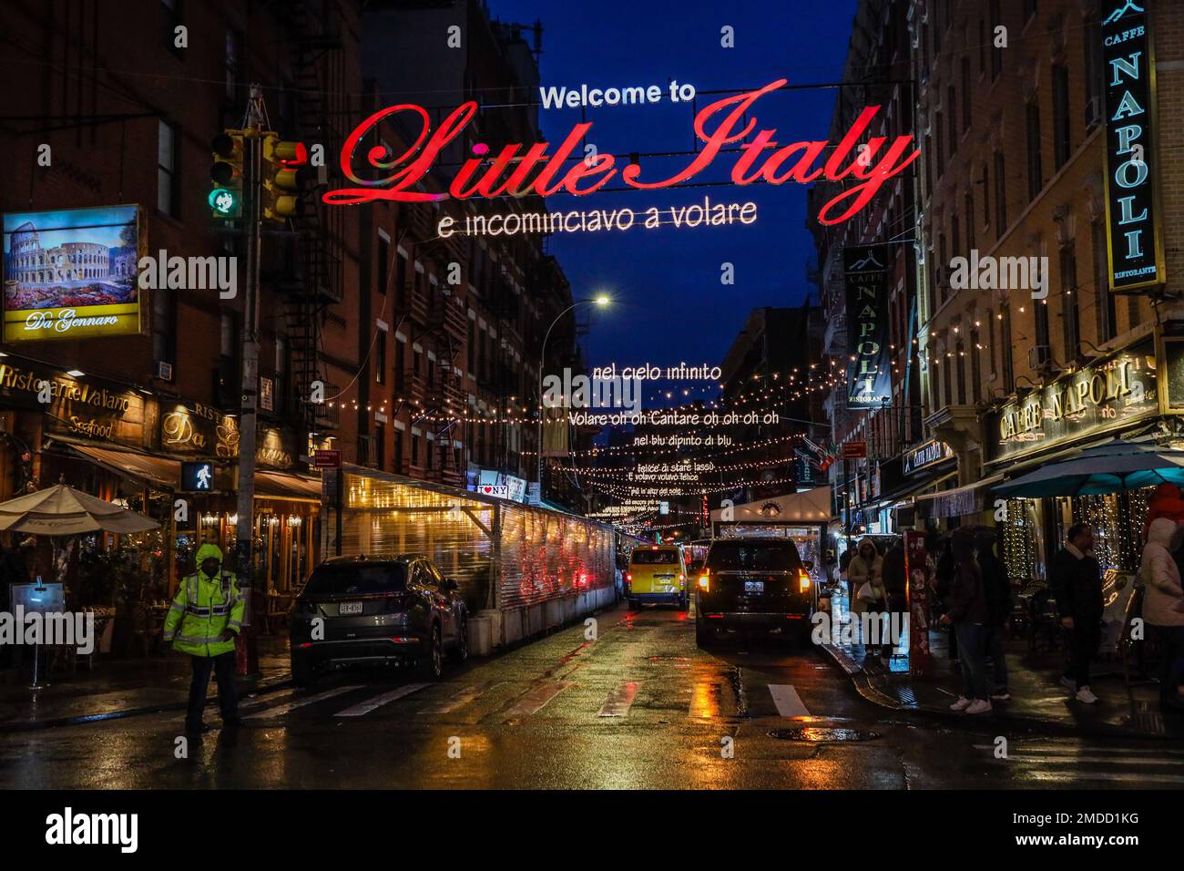 Illuminated outdoor exhibit titled “Volare” currently on display in ...