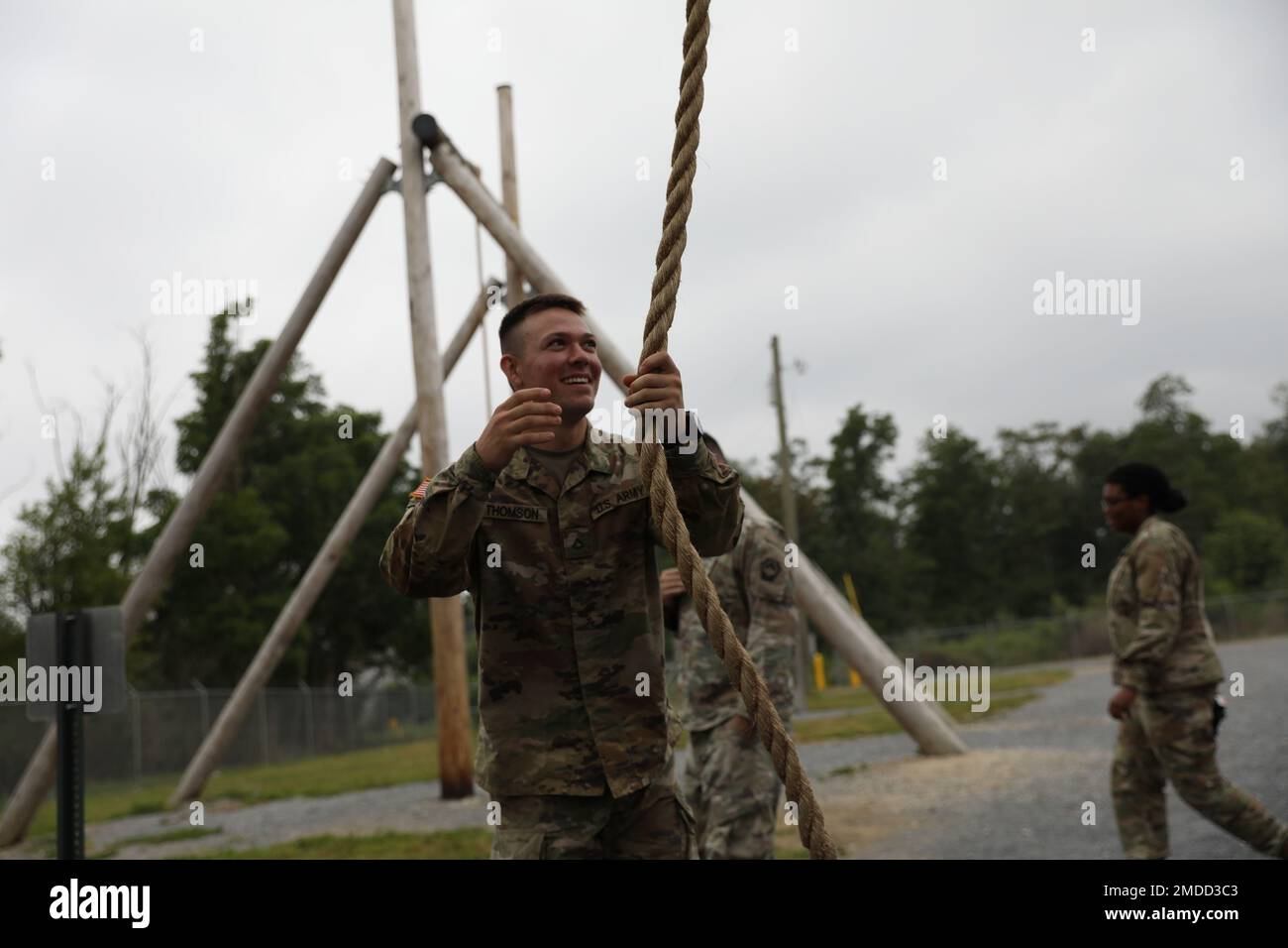 U.S. Army Pfc. David Thomson, a public affairs specialist with the ...