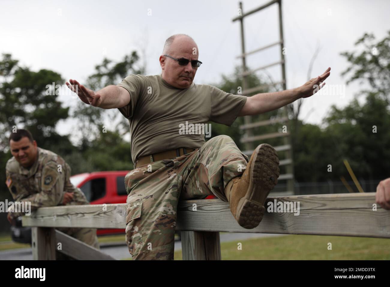 U.S. Army 1st Sgt. Steven Markowski, a public affairs specialist with ...