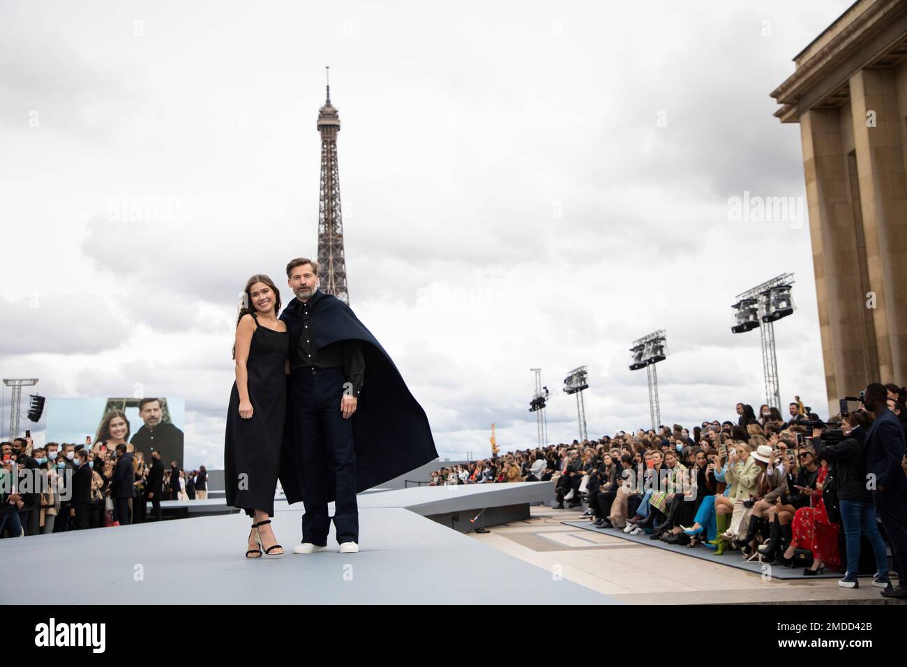 Nikolaj Coster-Waldau and Fillippa Coster-Waldau wear a creations for ...