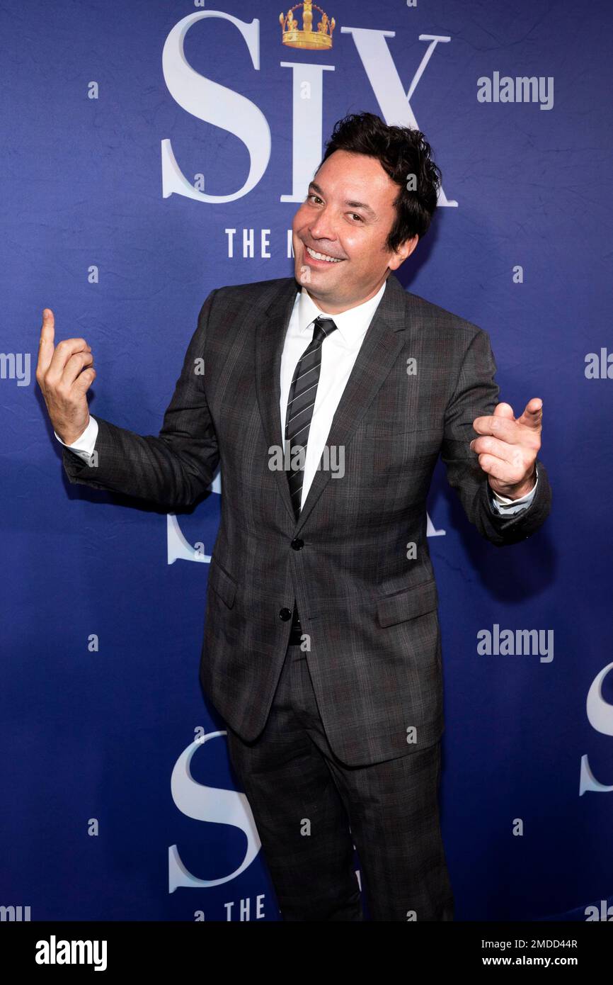 Jimmy Fallon attends the Broadway opening night of "Six" at the Brooks ...