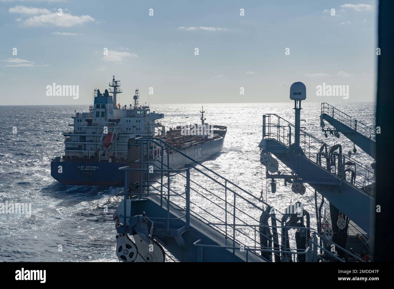 220716-N-MR124-1003 PACIFIC OCEAN (July 16, 2022) Henry J. Kaiser-class ...