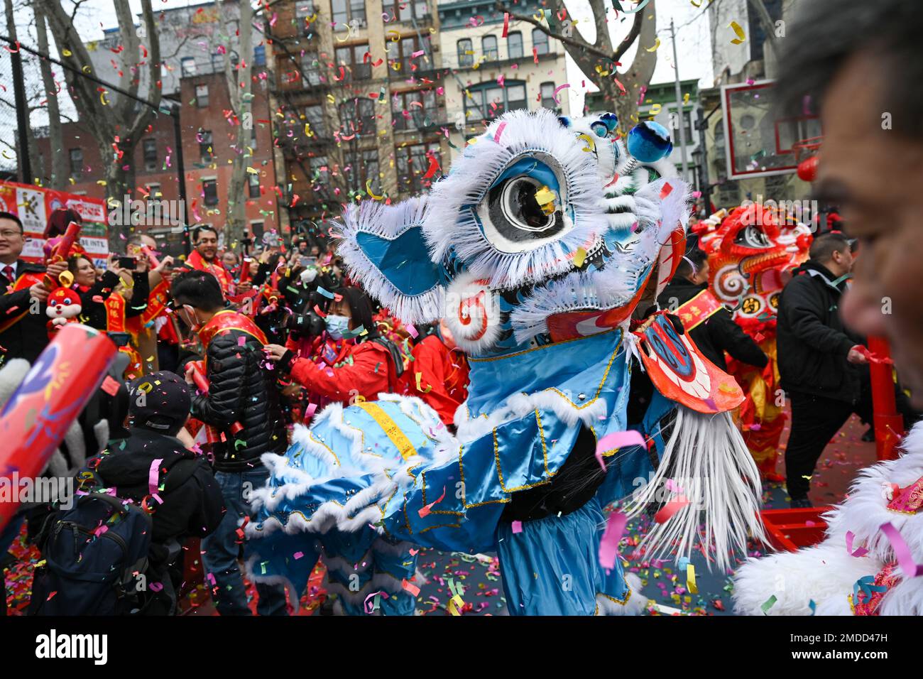 People attend the Chinese New Year Firecracker Ceremony and Cultural ...