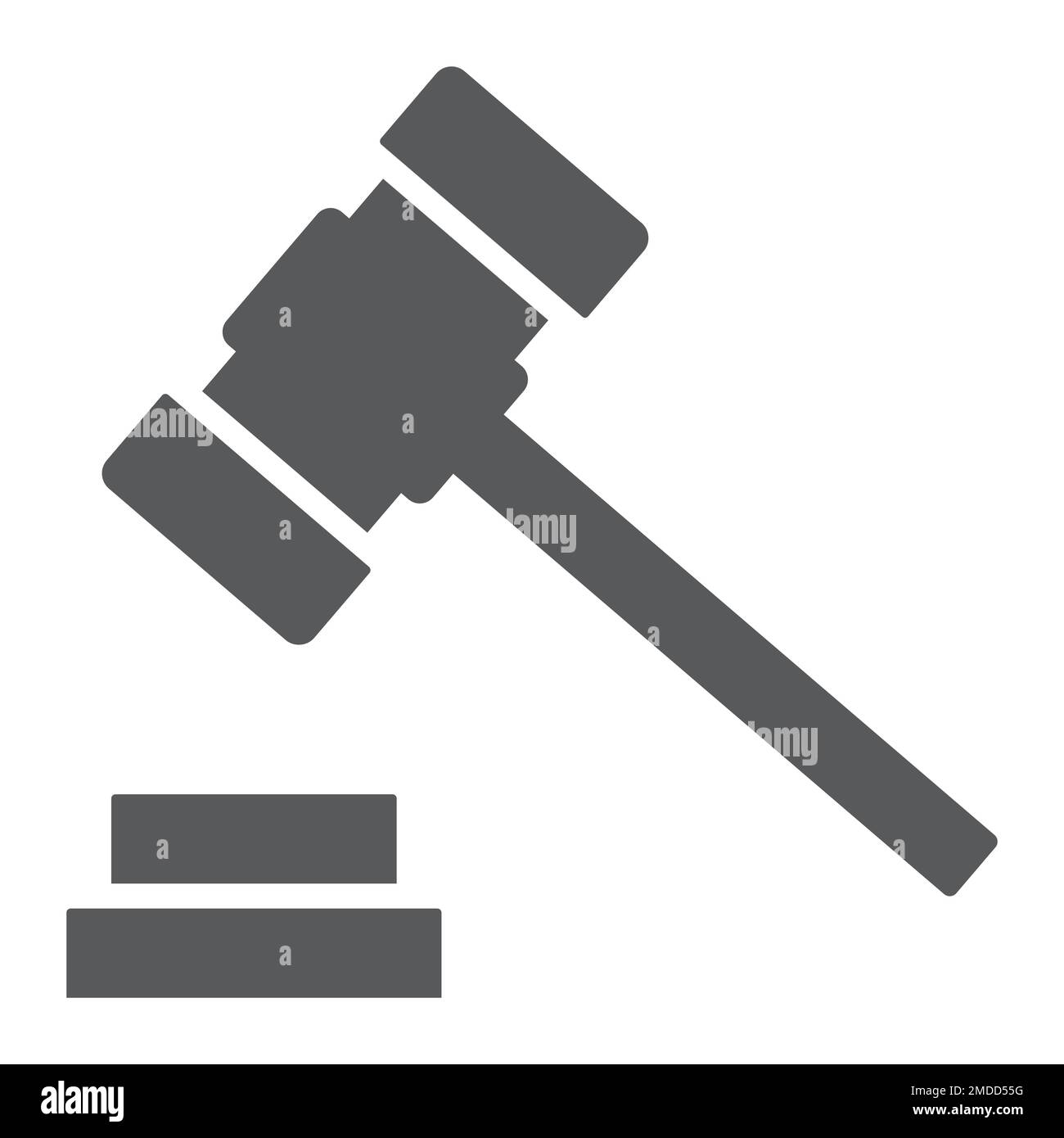 Auction hammer glyph icon, finance and banking, judge sign, vector ...