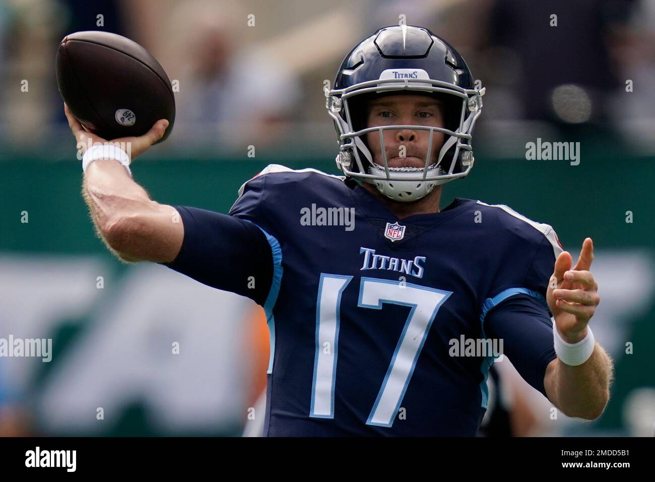 Tennessee Titans quarterback Ryan Tannehill passes during the first ...