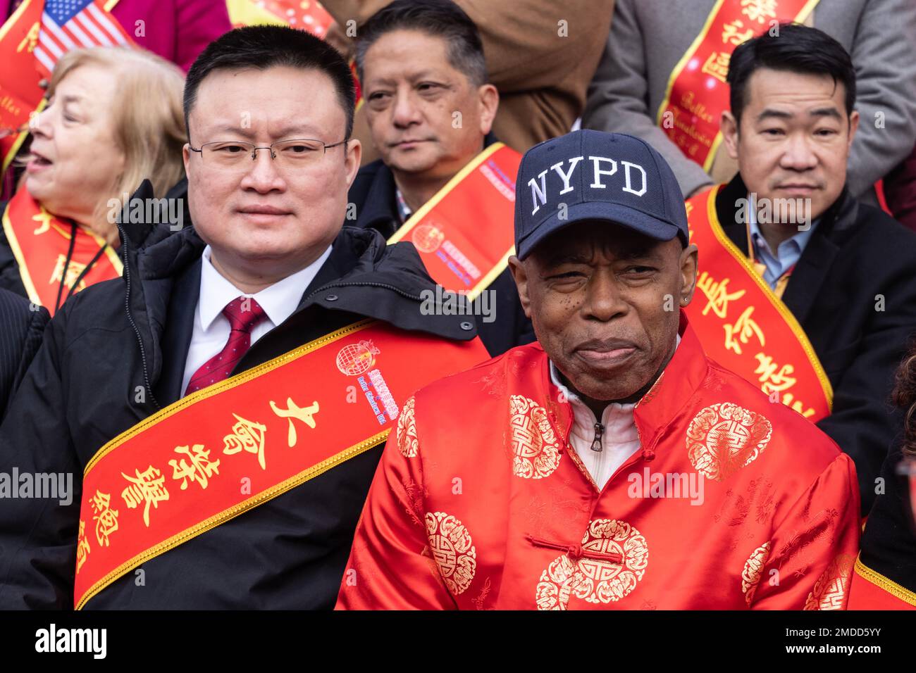 Consul General of People's Republic of China Huang Ping and mayor Eric ...