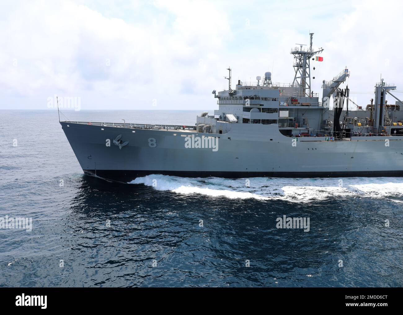 220716-N-OH262-0097 ATLANTIC OCEAN (July 16, 2022)--A view of the bow ...
