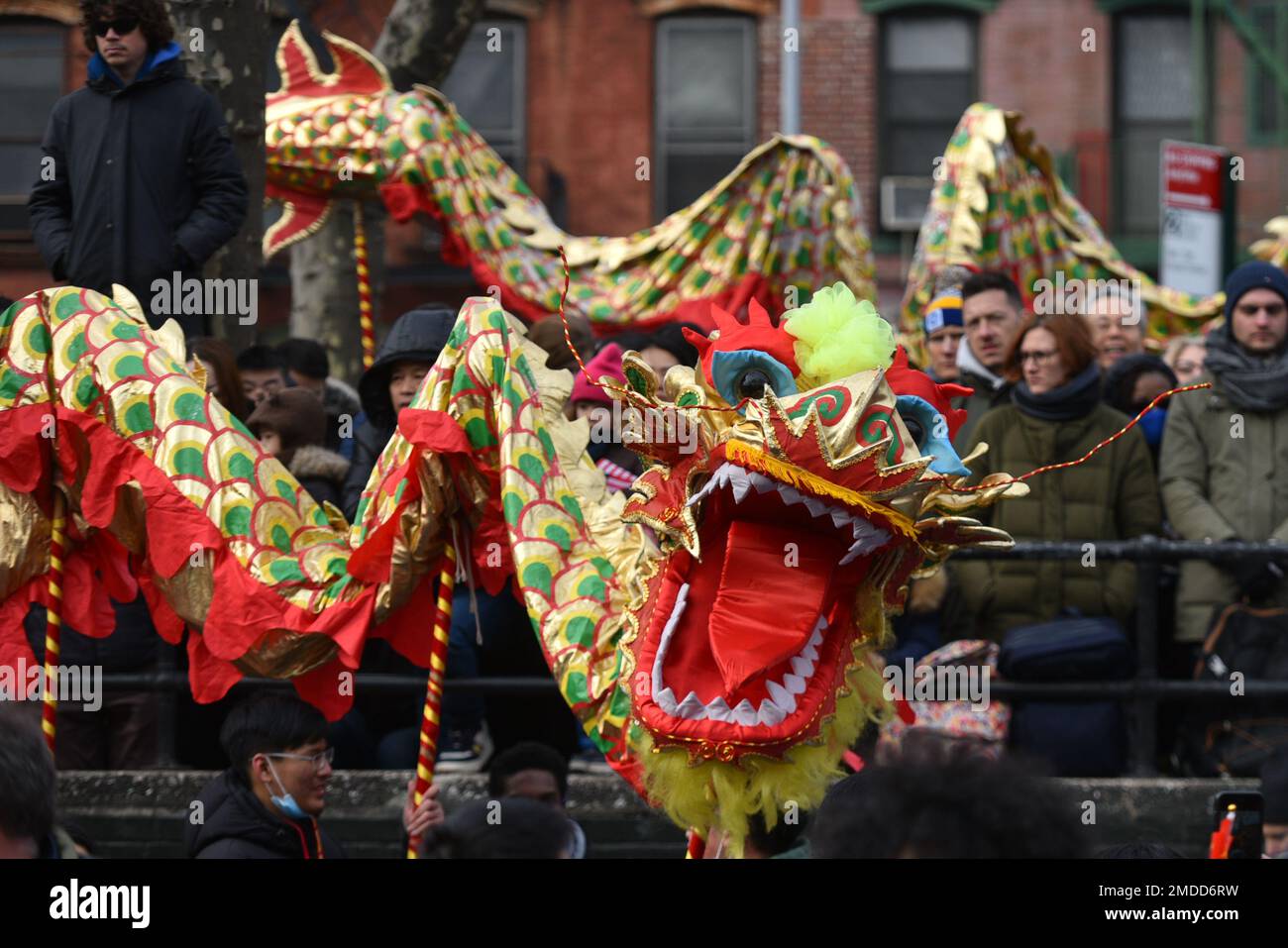 People attend the Chinese New Year Firecracker Ceremony and Cultural ...