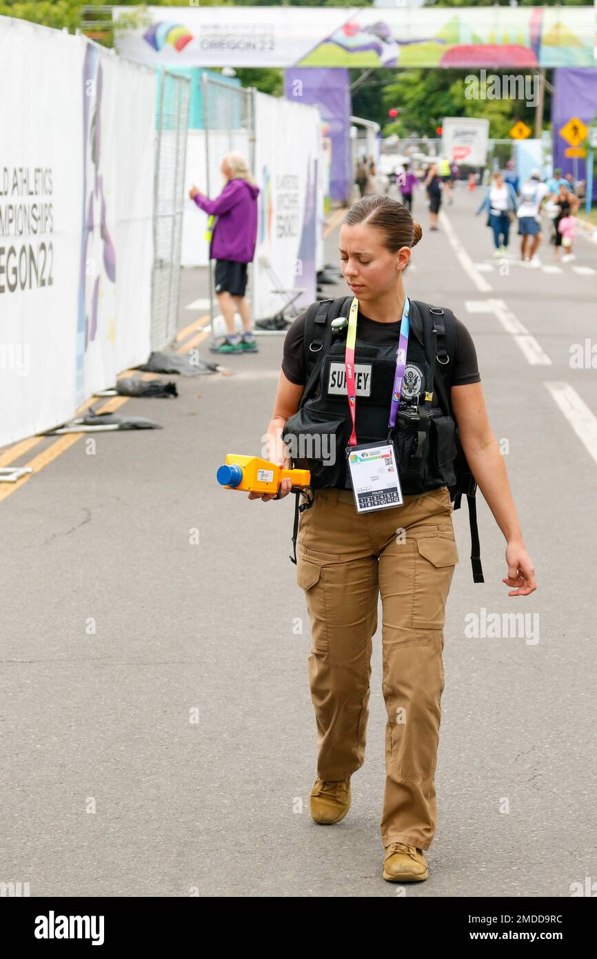 Oregon Army National Guard Staff Sgt. Kayla Smith, Survey Team Chief ...