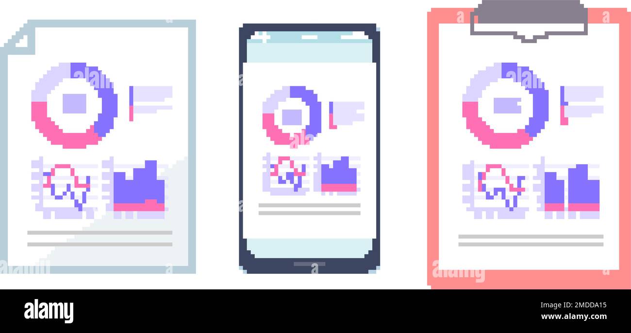 Graphs. Vector illustration that is easy to edit Stock Vector Image ...