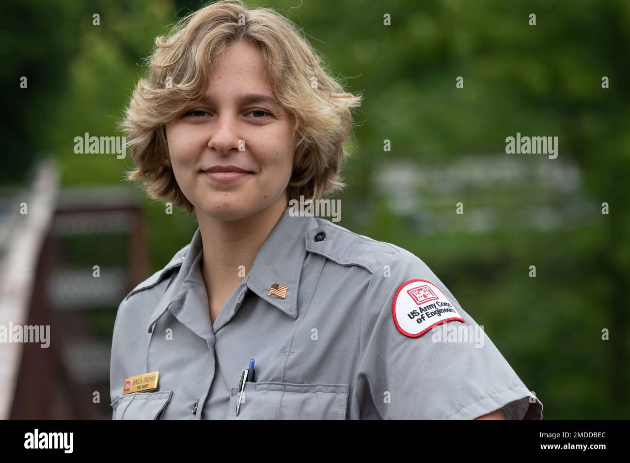 Shaylin Dresher, a summer park ranger with U.S. Army Corps of Engineers ...