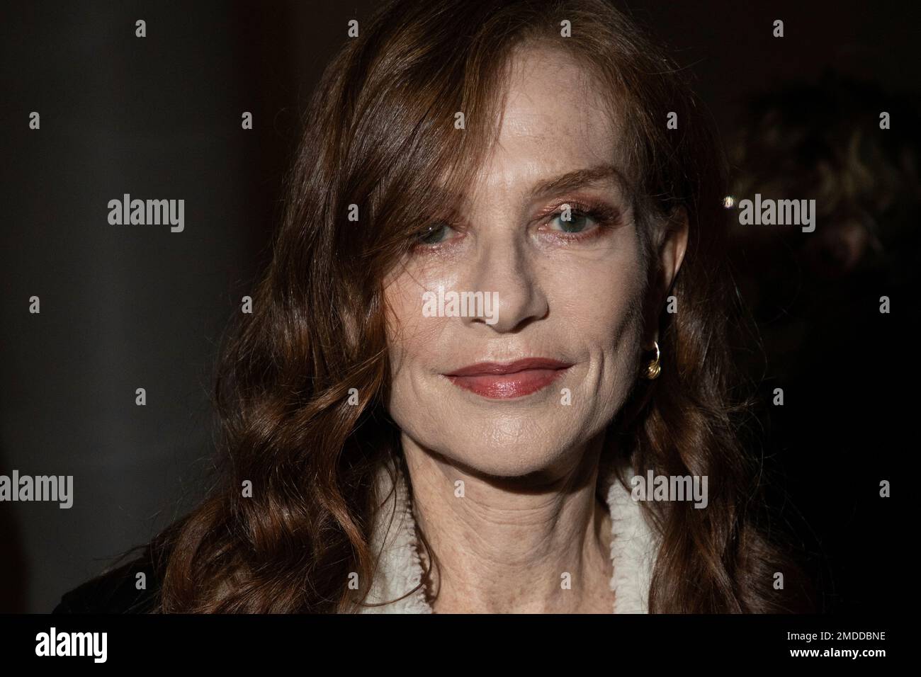 Isabelle Hupert poses for photographer prior to the Lanvin Spring ...