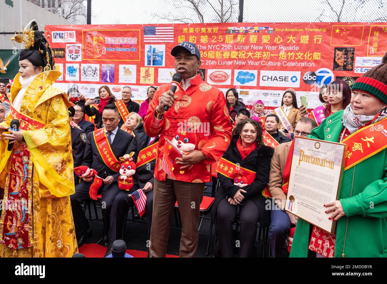 Mayor Eric Adams presents proclamation during Lunar New Year of Rabbit ...