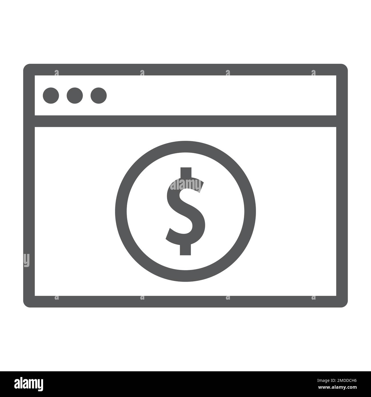 Online banking line icon, finance and banking, payment sign, vector ...