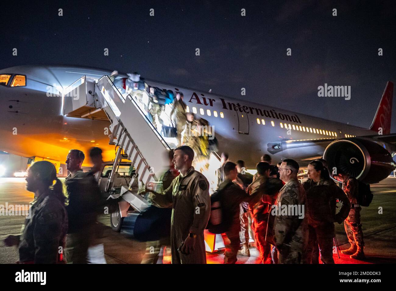 U.S. Air Force 20th Fighter Wing leadership send off Airmen on the ...