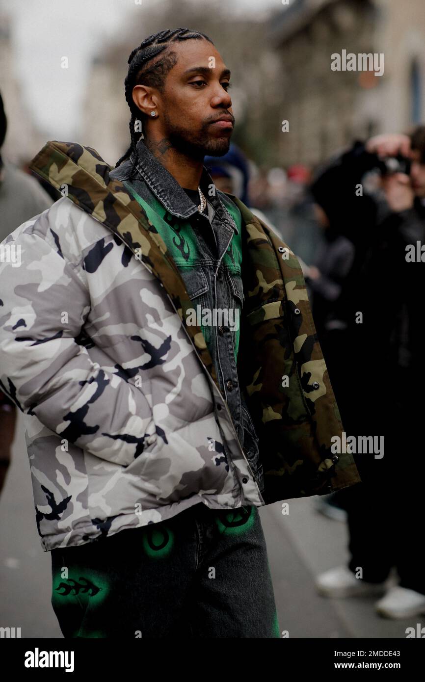 Street style, Pusha T arriving at Sacai Fall-Winter 2023-2024 Menswear ...