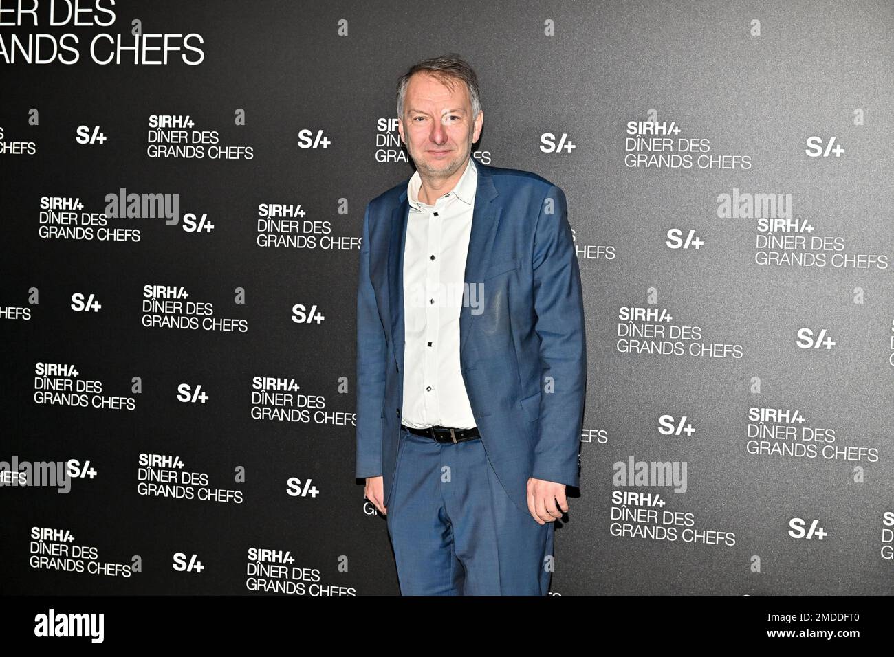President of Metropole of Lyon Bruno Bernard attending Diner des Grands ...