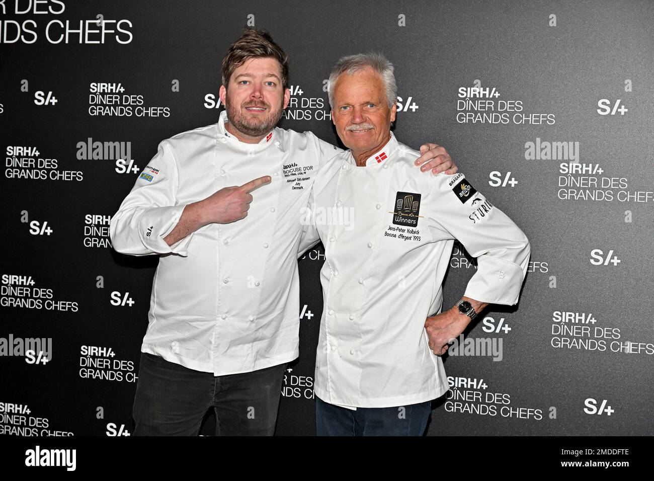 Kenneth Toft Hansen, Jens Peter Kolbeck attending Diner des Grands ...