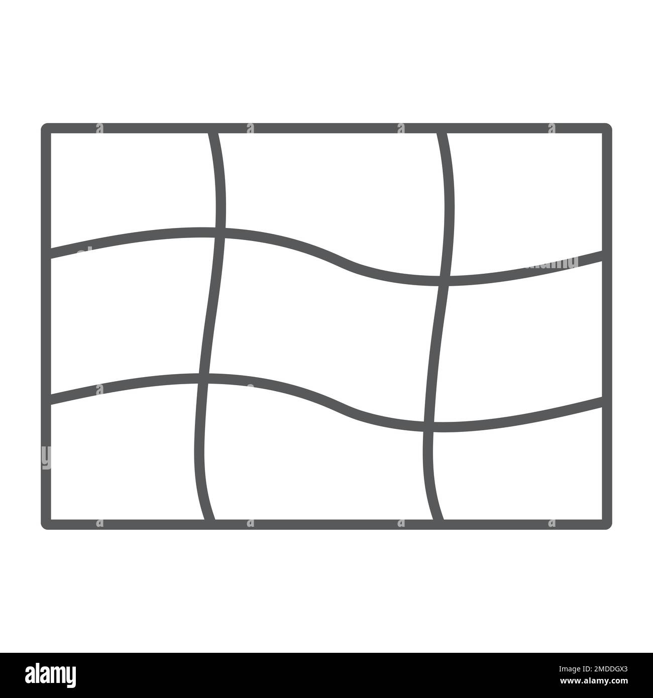 Mesh tool thin line icon, tools and design, instrument sign, vector ...