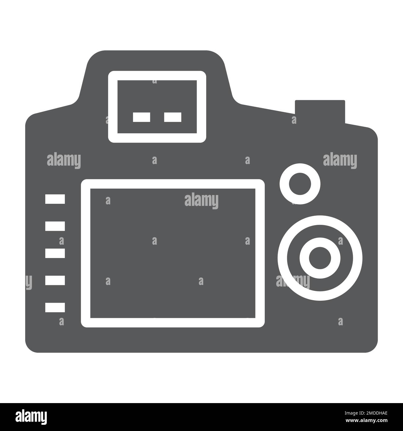 Back camera glyph icon, electronic and device, digital photo camera ...