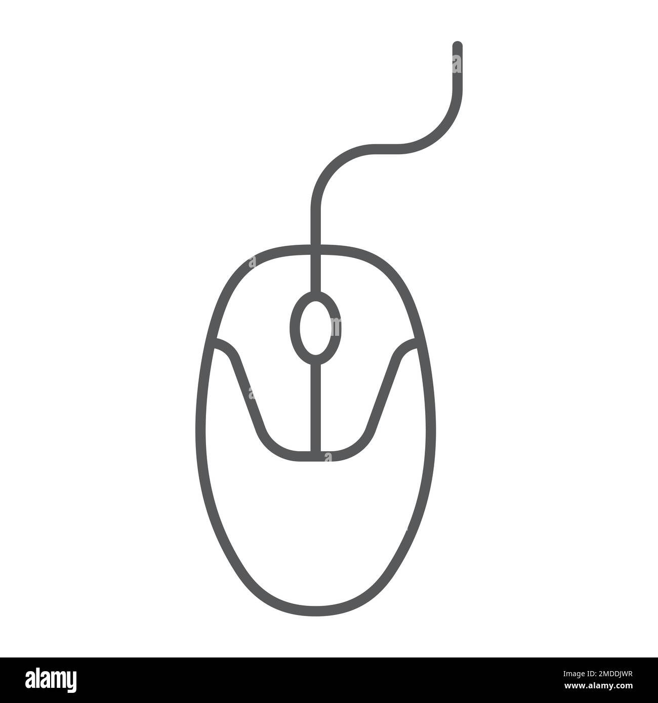 Computer mouse thin line icon, electronic and device, pc mouse sign ...