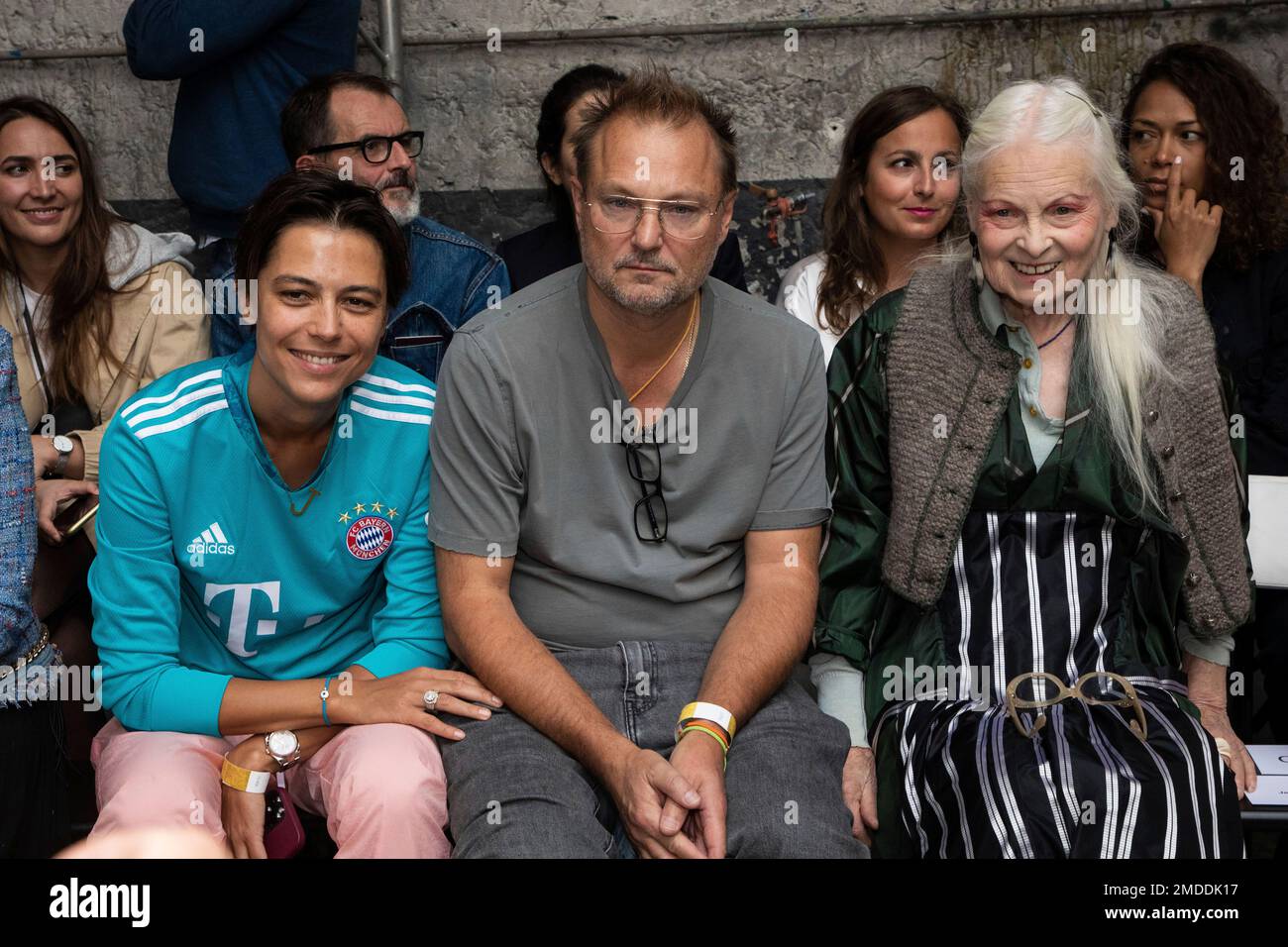Dovile Drizyte, Juergen Teller and Dame Vivienne Westwood attend the ...