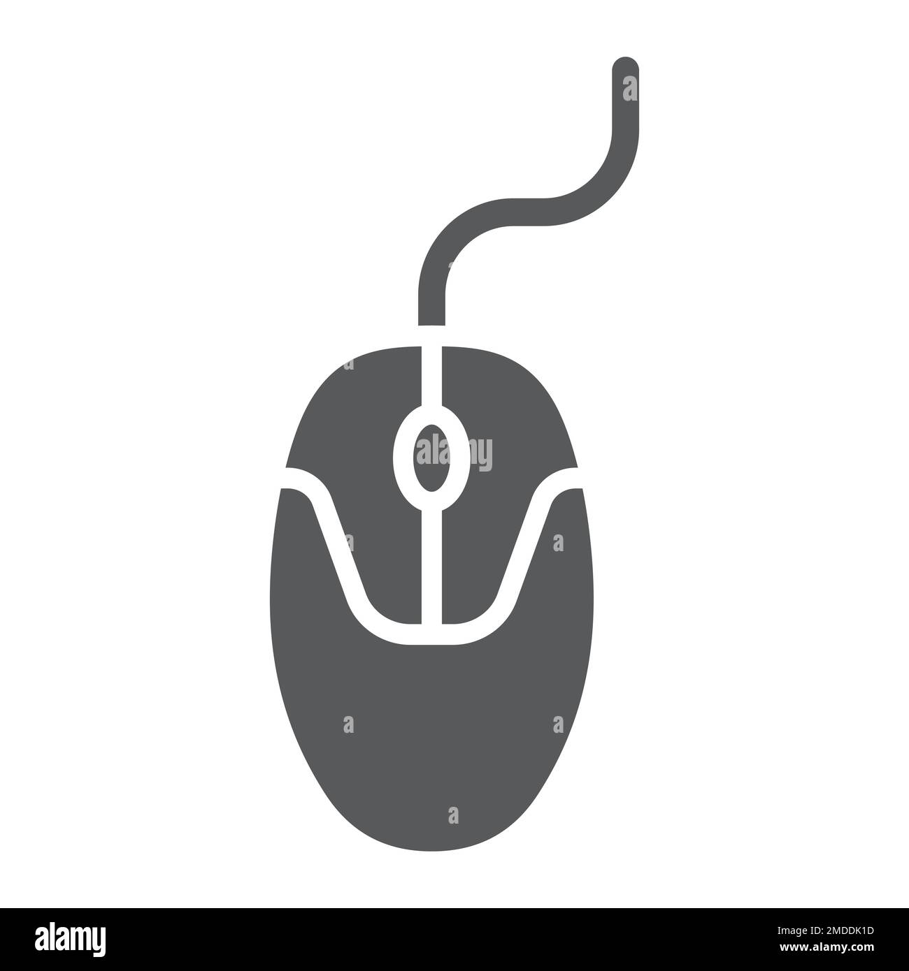 Computer mouse glyph icon, electronic and device, pc mouse sign, vector ...