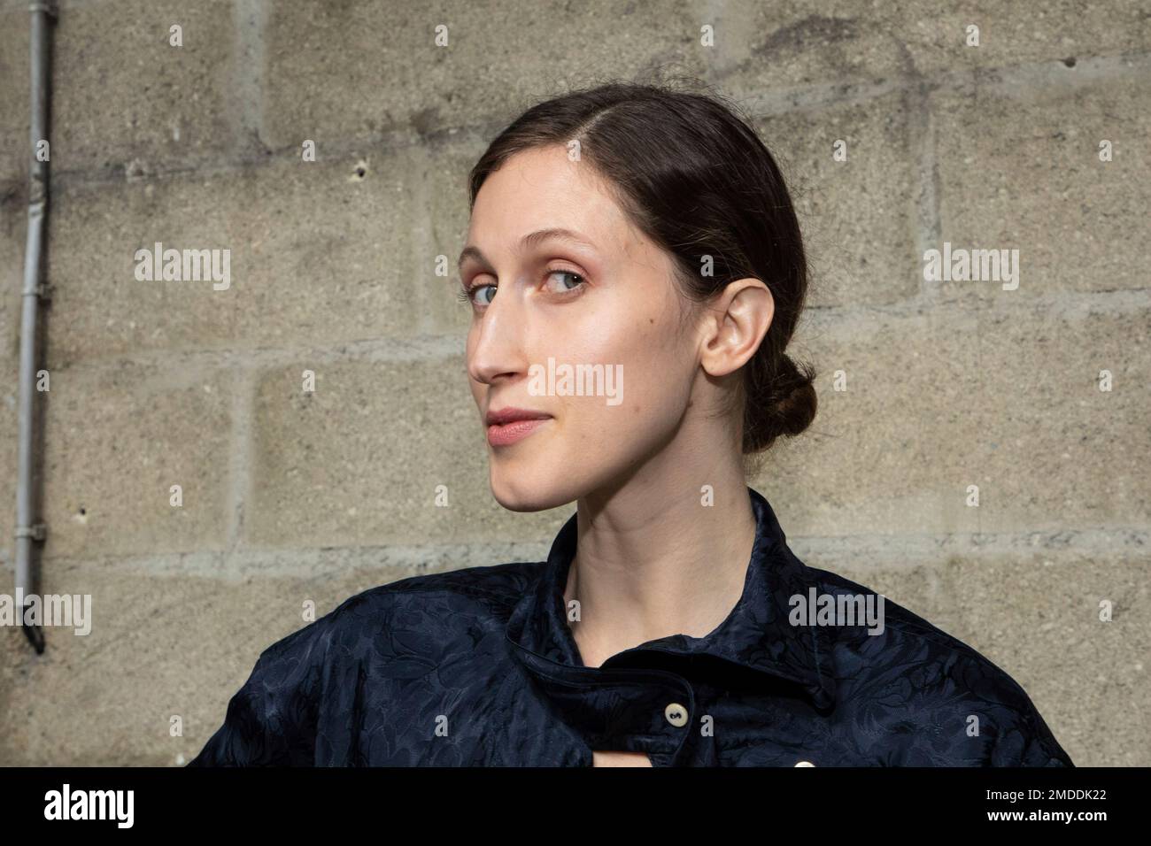 Anna Cleveland attends the Vivienne Westwood Spring-Summer 2022 ready ...