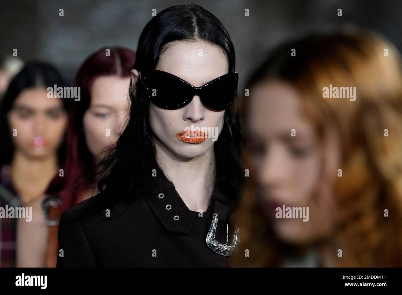 Models wear creations for Acne Studios Spring-Summer 2022 ready-to-wear ...