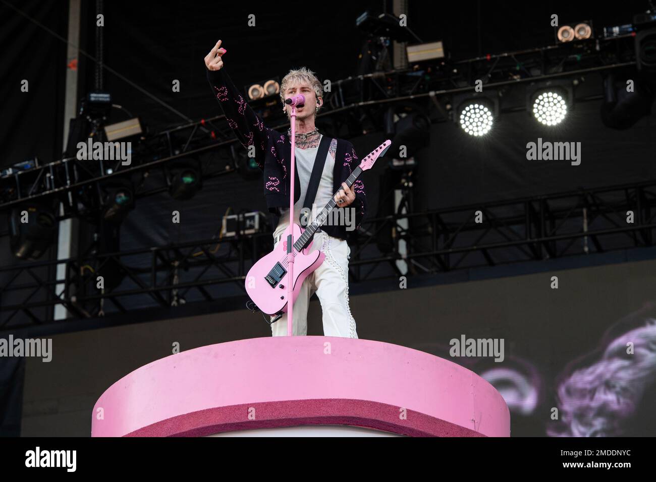 Machine Gun Kelly performs on day one of the Austin City Limits Music ...