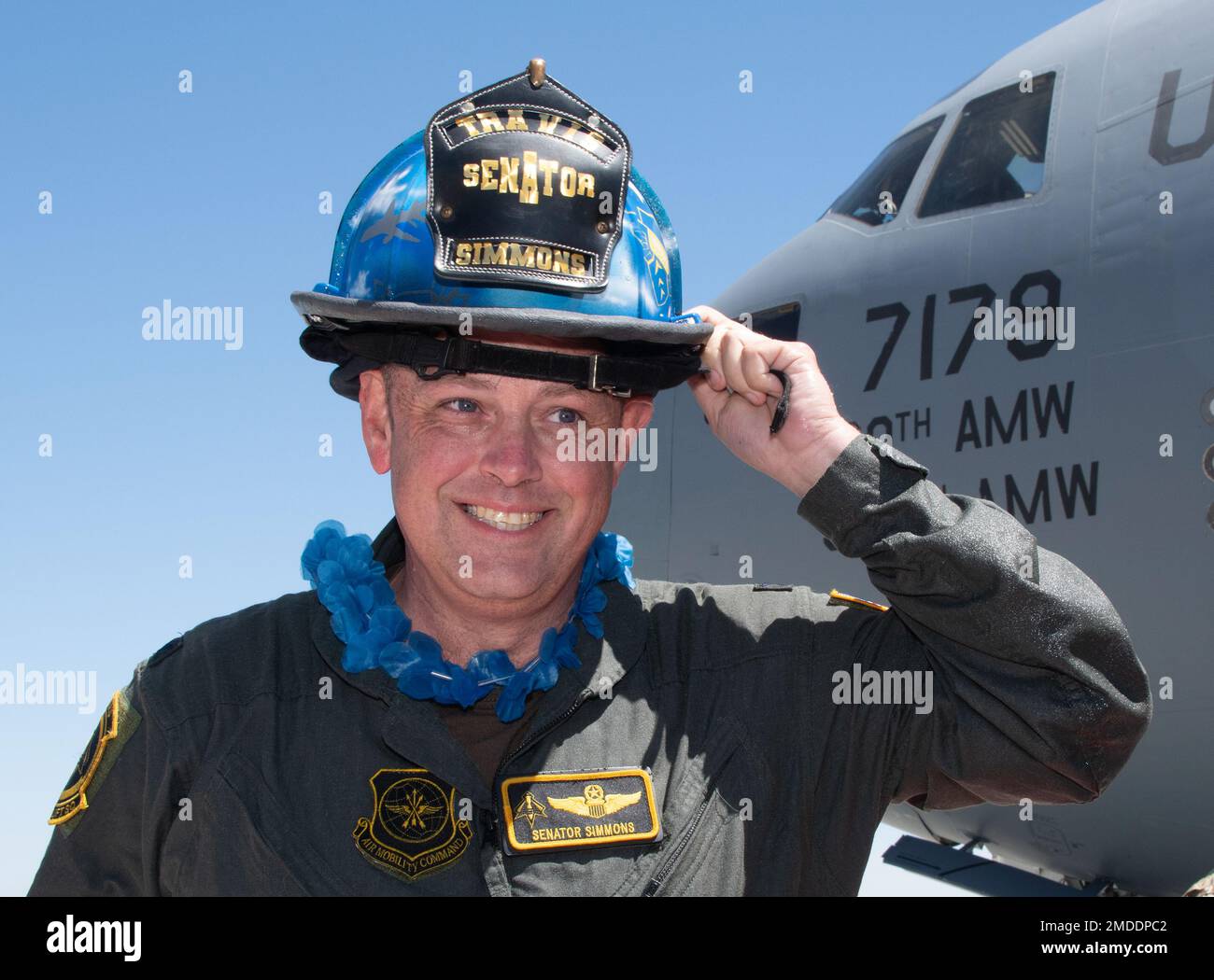 U.S. Air Force Col. Corey Simmons, 60th Air Mobility Wing commander ...