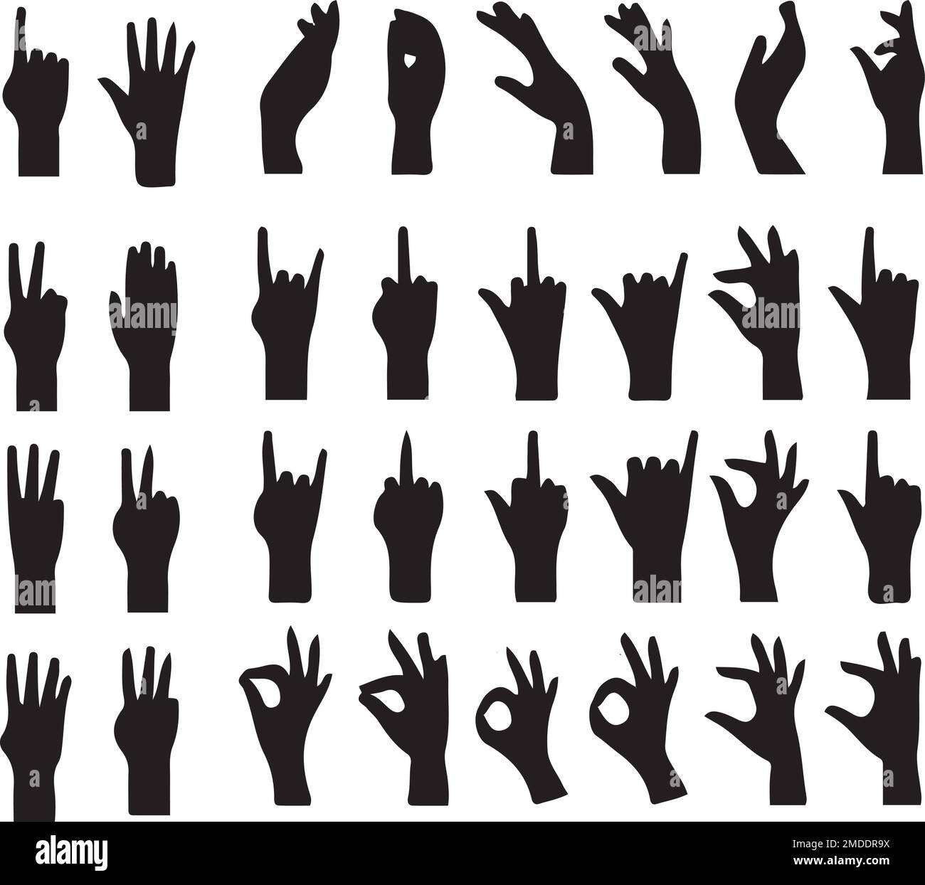 Hand and arm signals Stock Vector Images - Alamy