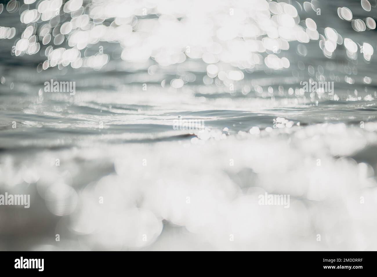 Abstract sea summer ocean sunset nature background. Small waves on ...