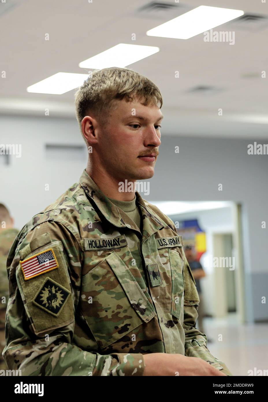 U.S. Army Sgt. Tyler Holloway assigned to the Wyoming National Guard's ...